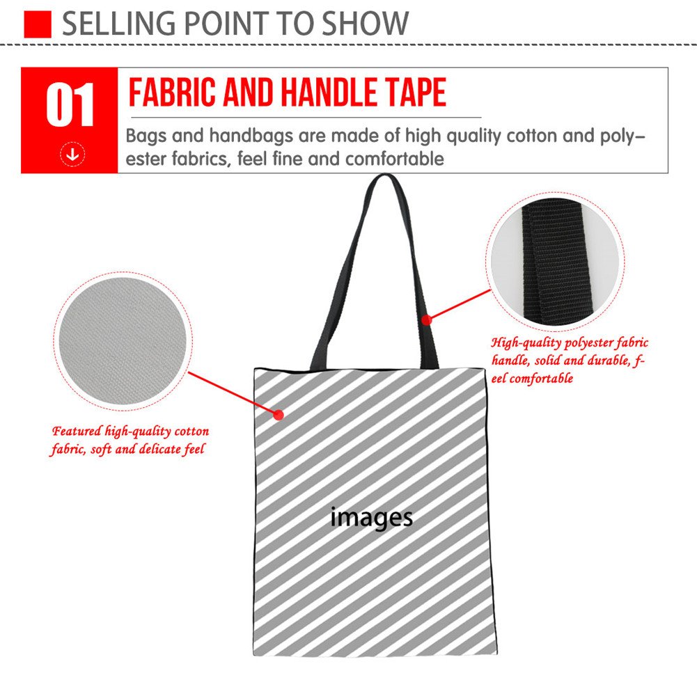 HUGS IDEA Women's Linen Tote Basg Cute Dachshund Canvas Totes Handbag Eco-friendly Shopping Shoulder Bag