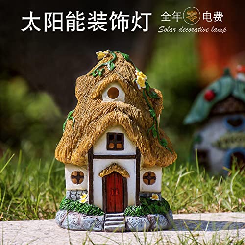 XIANGGELI Creative Jewelry Solar Decorative Light House Decoration Outdoor Villa Garden Courtyard Home Balcony