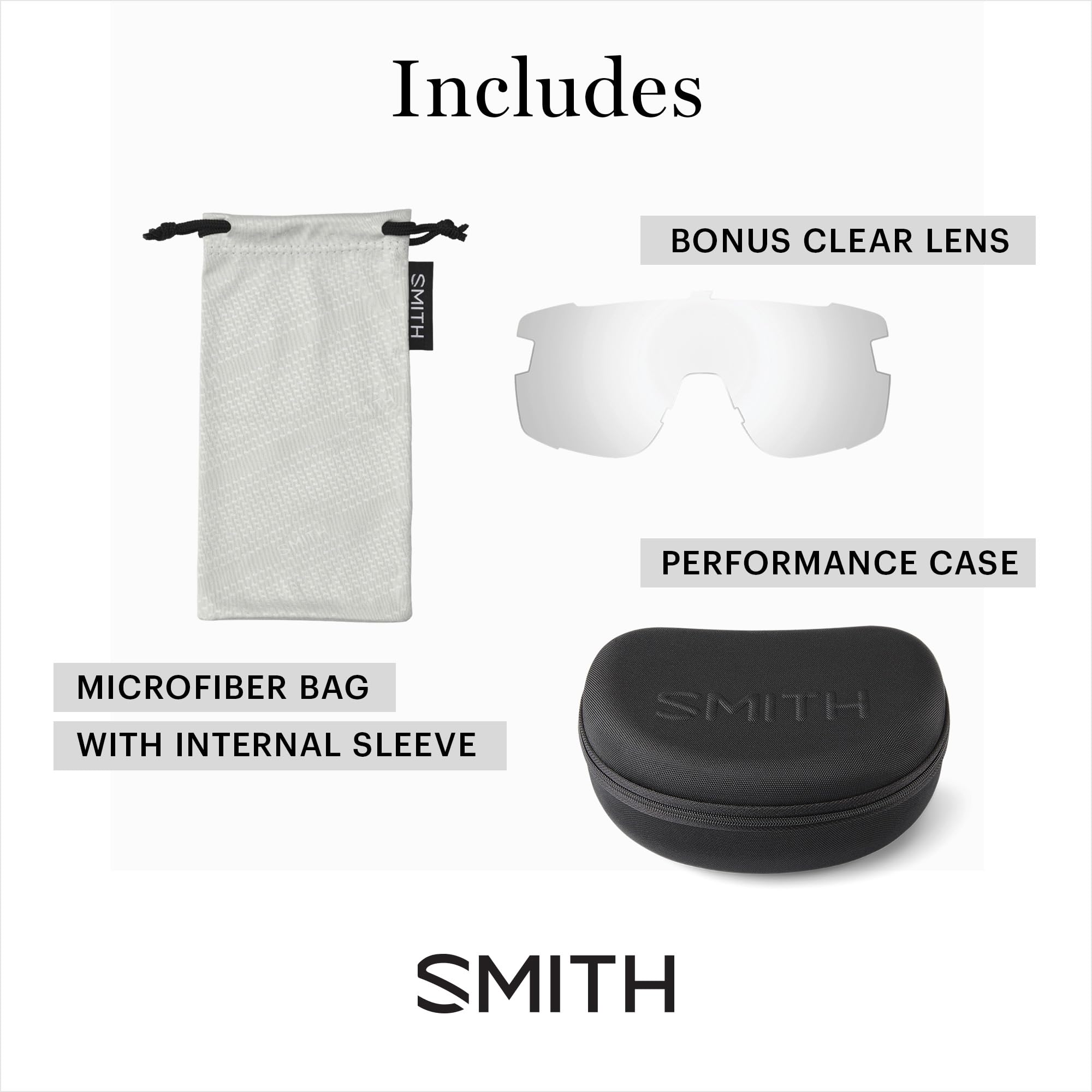 SMITH Bobcat Sunglasses – Shield Lens Performance Sports Sunglasses for Skiing, Biking, MTB, Mountaineering & More – For Men & Women – Black + Red ChromaPop Mirror Lens