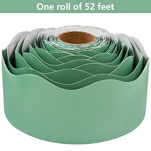 Eucalyptus Green Bulletin Board Border Scalloped Border Trim for Classroom 52ft One Roll
