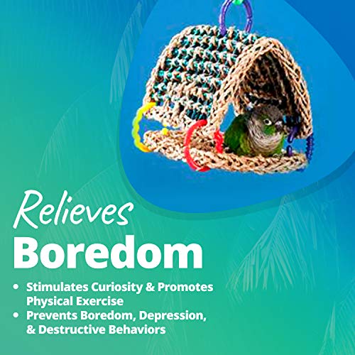Super Bird Creations SB881 Seagrass Tent, Small/Medium Bird Size, 8β x 7β x 8β