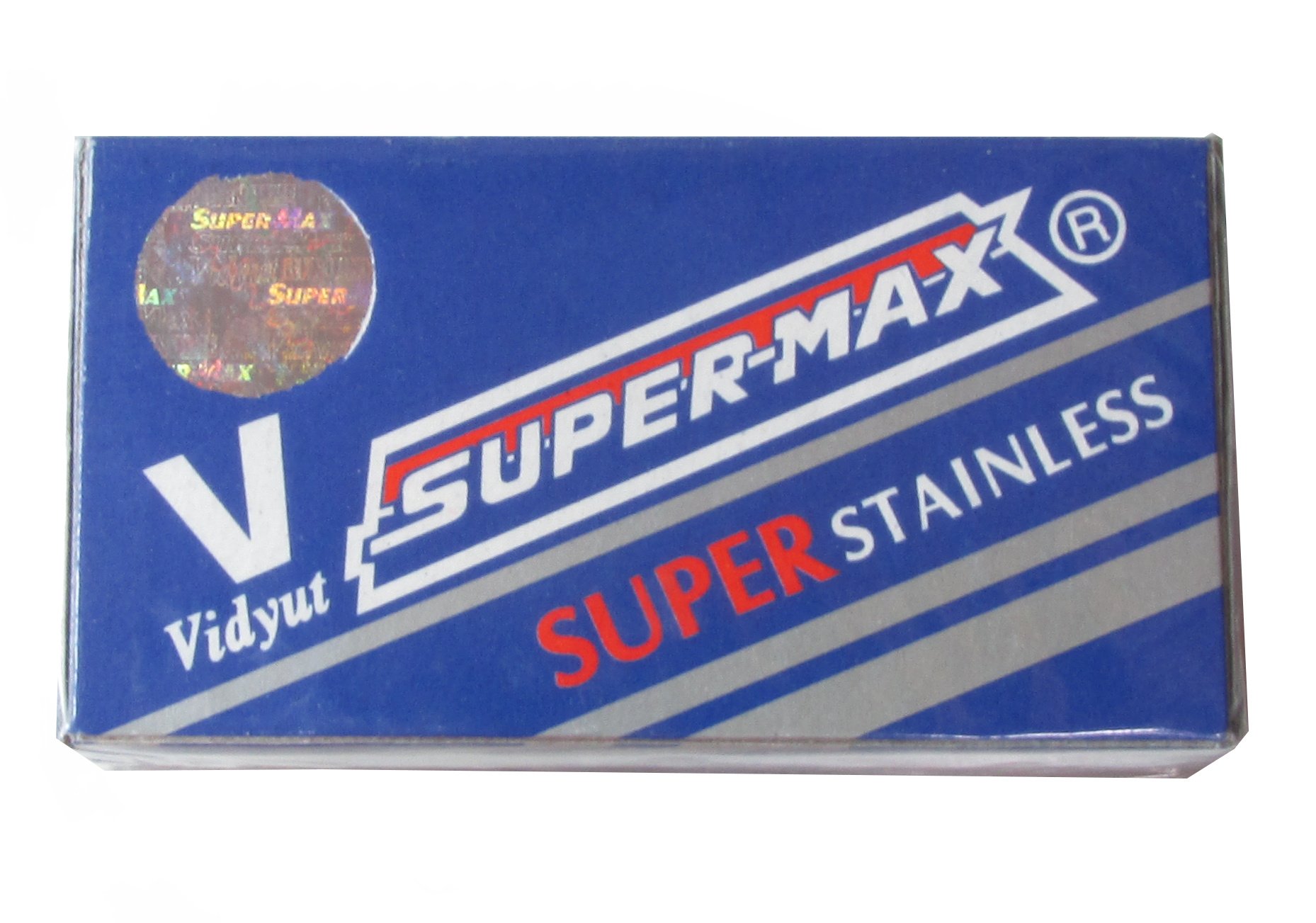 Super-Max Super Stainless Double Edge Safety Razor Blades, 200 blades (20x10)