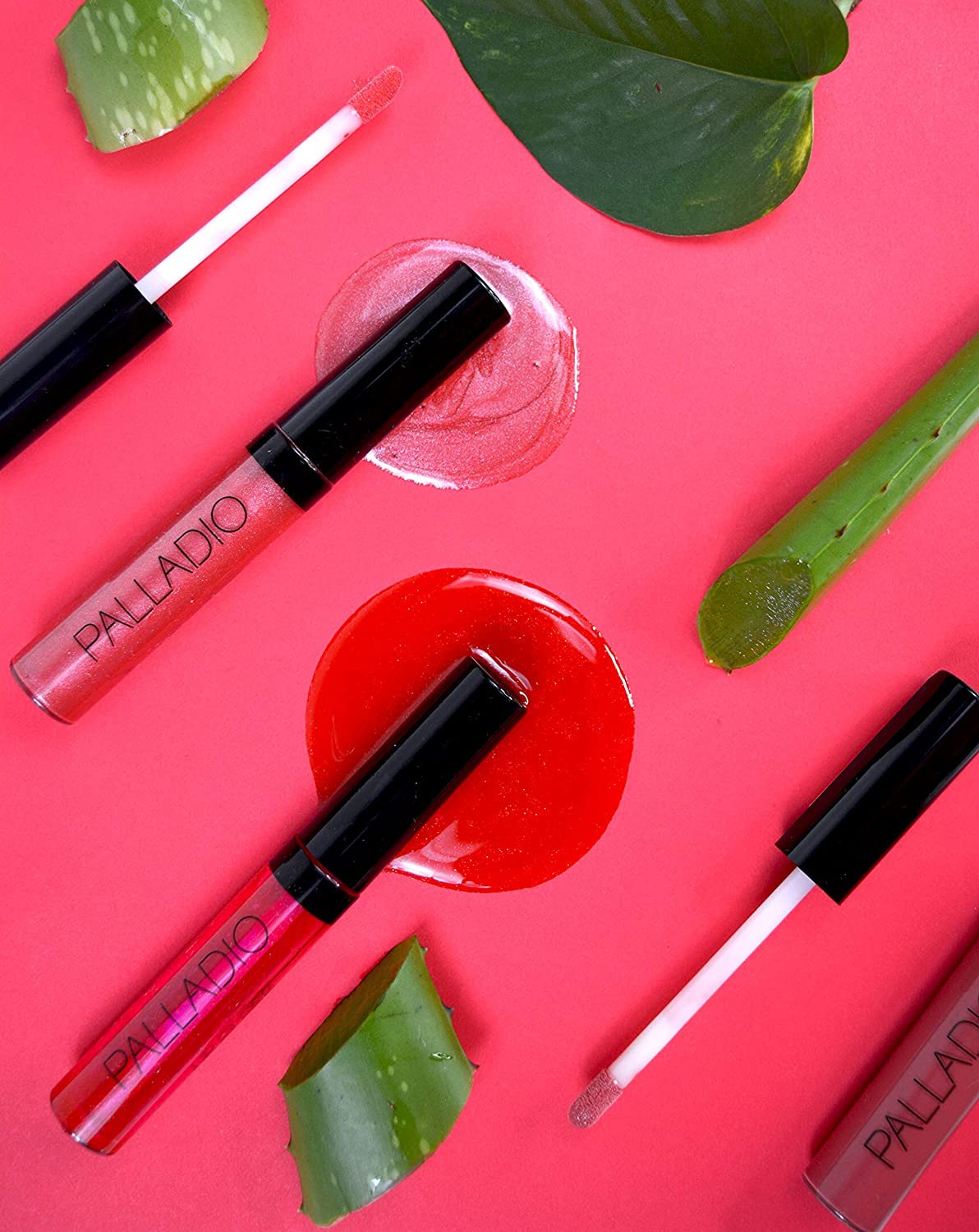 Palladio Lip Gloss, Non-Sticky Lip Gloss, Contains Vitamin E and Aloe, Offers Intense Color and Moisturization, Minimizes Lip Wrinkles, Softens Lips with Beautiful Shiny Finish, Copper