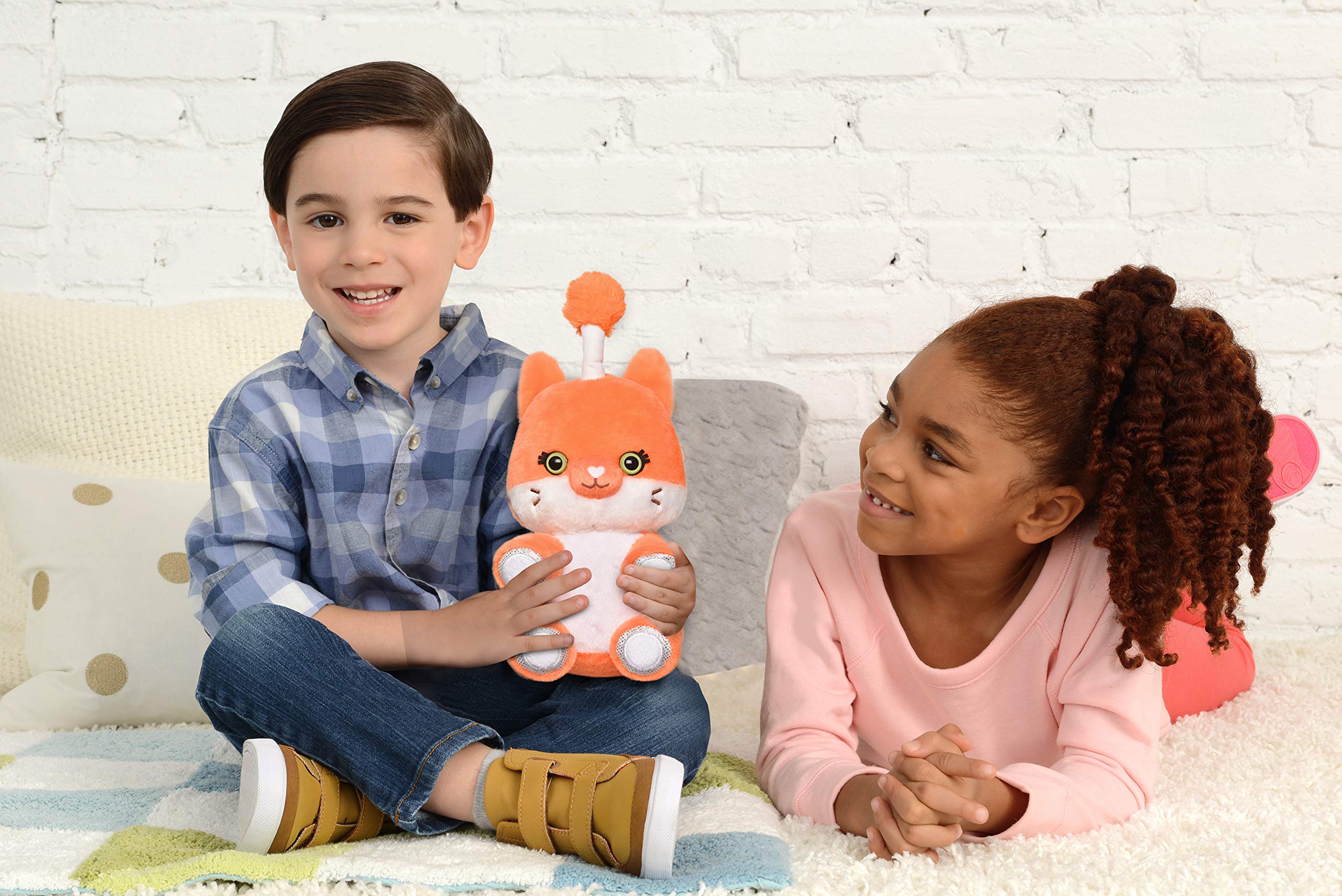 Fuzzible Friends Cubby The Fox Plush Light Up Toy – Works with Compatible Amazon Echo Devices for Interactive Activities and Sounds – Amazon Exclusive