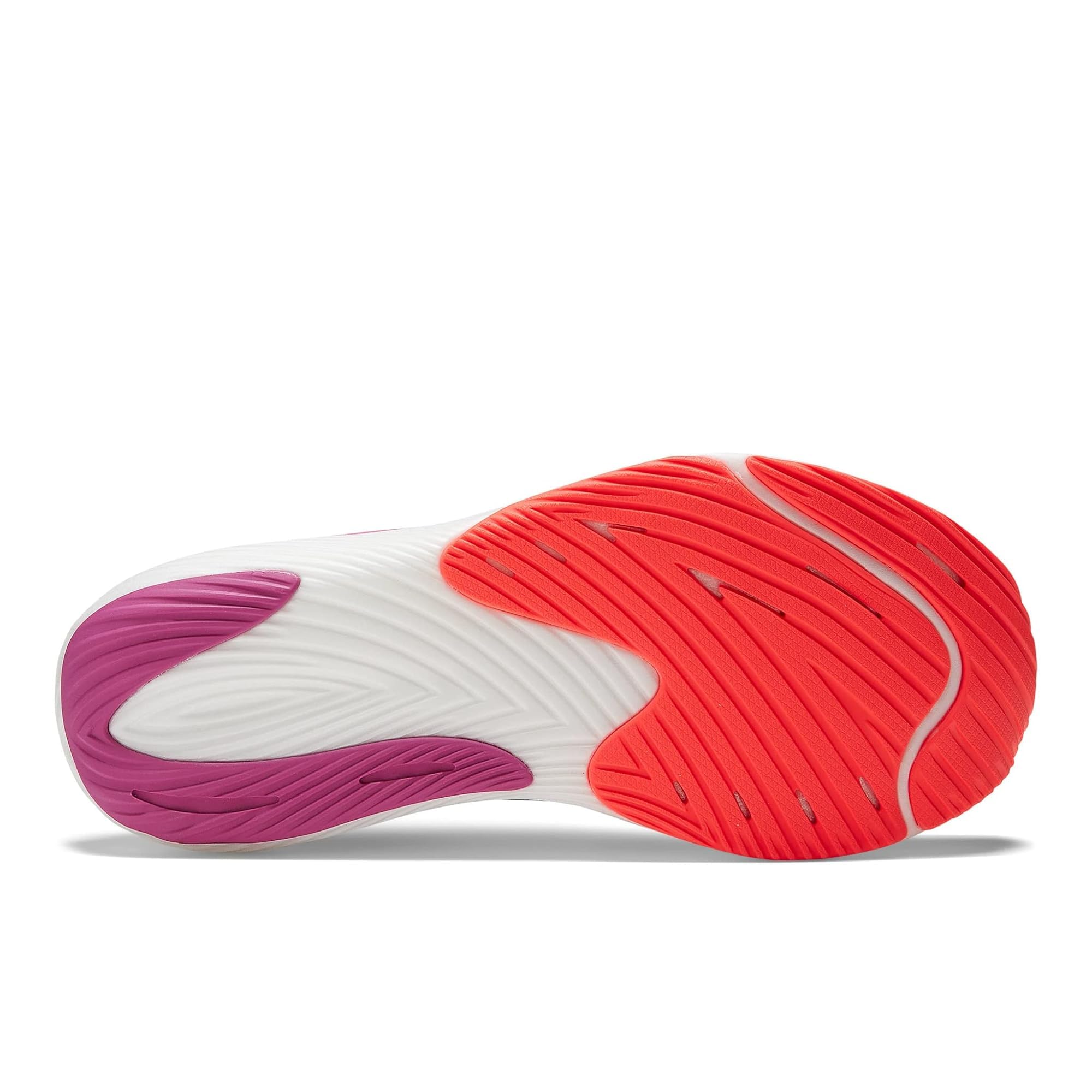 New Balance Women's FuelCell Rebel V3 Running Shoe, Starlight/Electric Red/Magenta Pop, 8.5