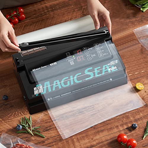 MAGIC SEAL Chamber Vacuum Sealer Bags Rolls, Clear 12ββΓ50β Smooth Flat Rolls 2 Pack, BPA Free Great for Food Vac Storage or Sous Vide, Puncture Prevention, Commercial Grade (12''x50'-2 rolls)