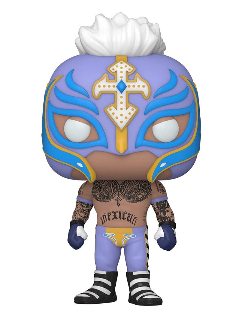 POP WWE: Rey Mysterio Funko Pop! Vinyl Figure (Bundled with Compatible Pop Box Protector Case) Multicolored 3.75 inches