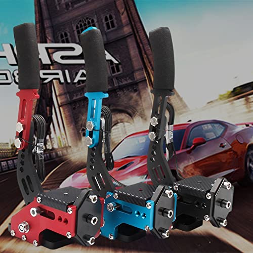 YESHMA 64 Bit USB Handbrake PC Handbrake & Non-Contact Plus Hall Sensor Compatible With G25/27/29/920 T500 T300,Professional Gaming Peripherals using for Racing Games(Blue without Clamp)