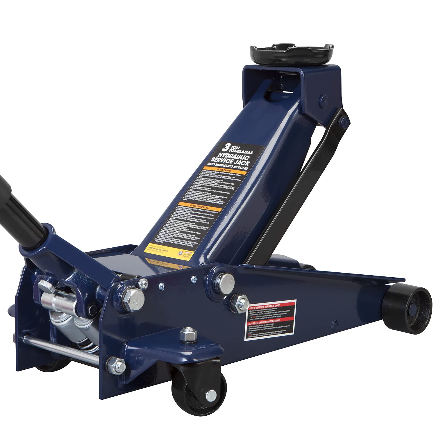 BIG RED TAM83012 Torin Pro Series Hydraulic Floor Jack with Single Quick Lift Piston Pump and Foot Pedal, 3.5 Ton (7,000 lb) Capacity, Red