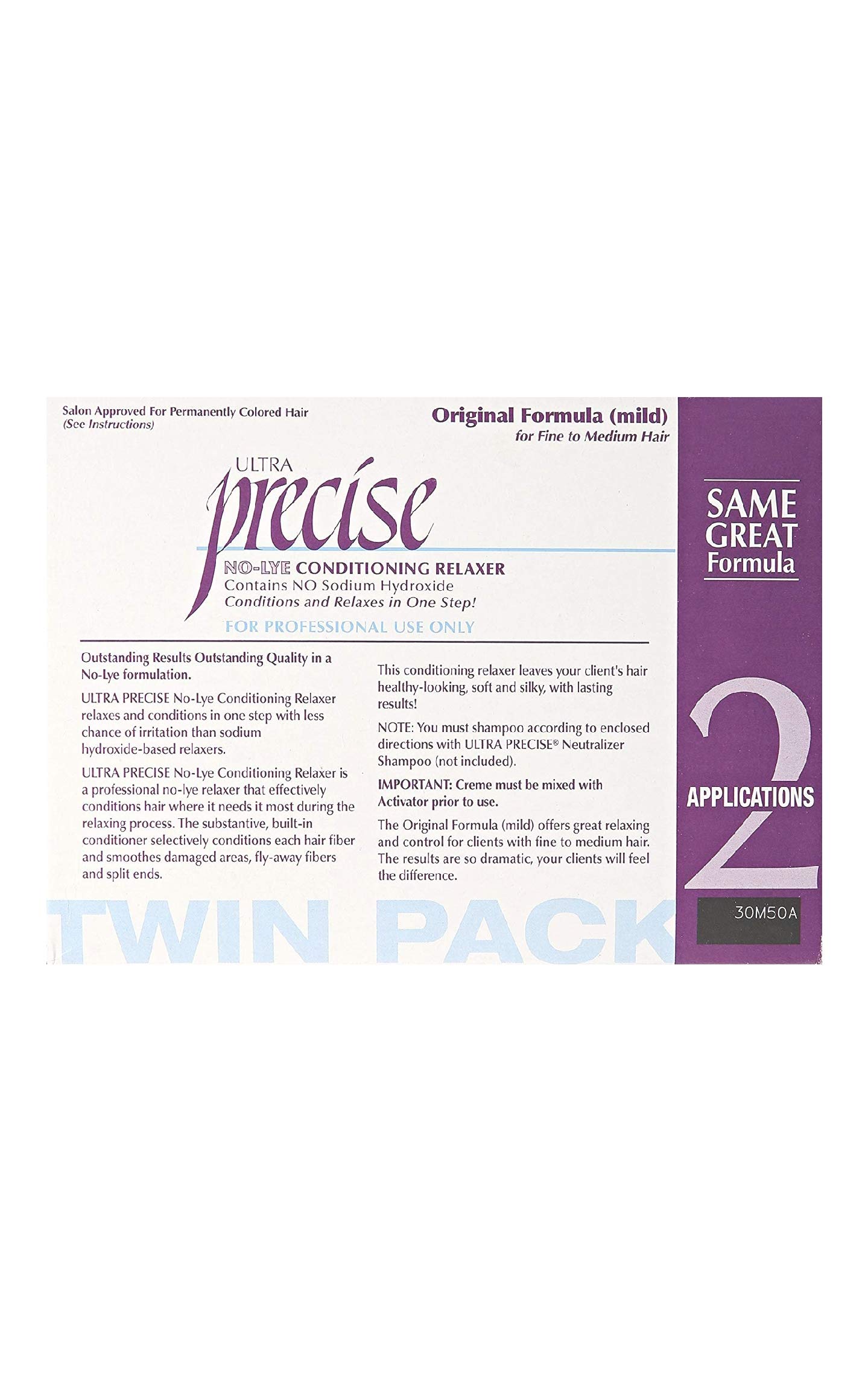 Softsheen Carson Precise No-Lye Original Relaxer Twin Pack