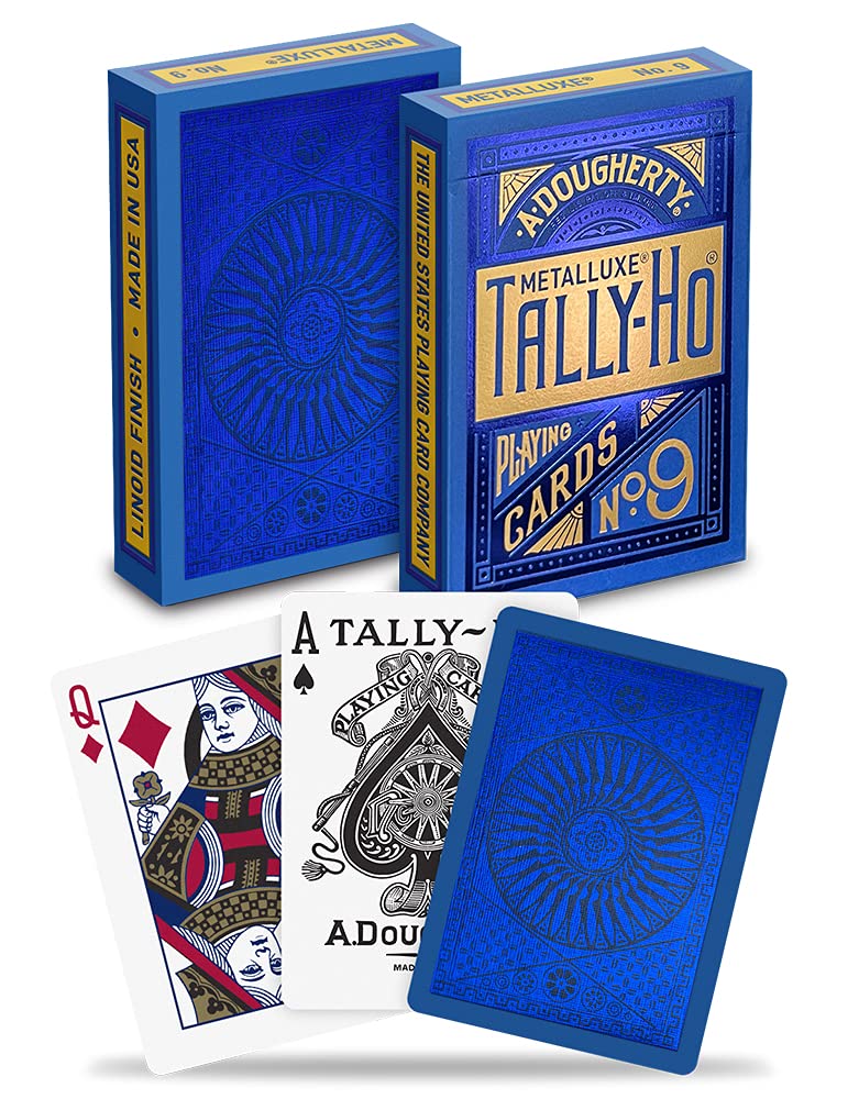 Tally-Ho MetalLuxe Blue Playing Cards