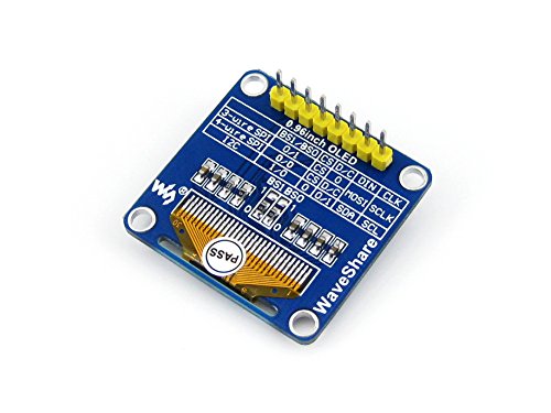 waveshare 0.96inch OLED (B) SPI/I2C Interfaces Straight/Vertical Pinheader for Hardware Platforms Such as Raspberry Pi/Jetson Nano/STM32