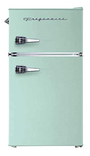 Frigidaire EFR840-MINT EFR840 Retro Mini Fridge with Freezer & Side Bottle Opener-Small 2 Door Refrigerator for Office Bar or College Dorm Room-3.2 Cu Ft, Mint