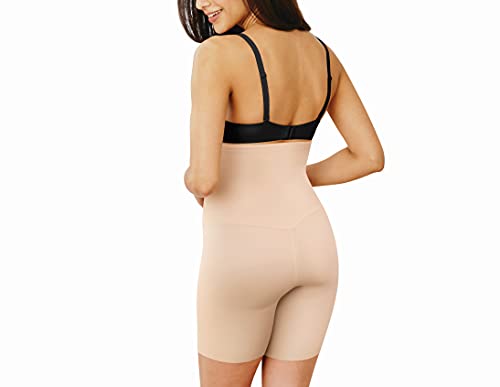 Maidenform womens Maidenform Firm Foundations Hi-waist Slimmer Thigh Shapewear, Latte Lift, X-Large US