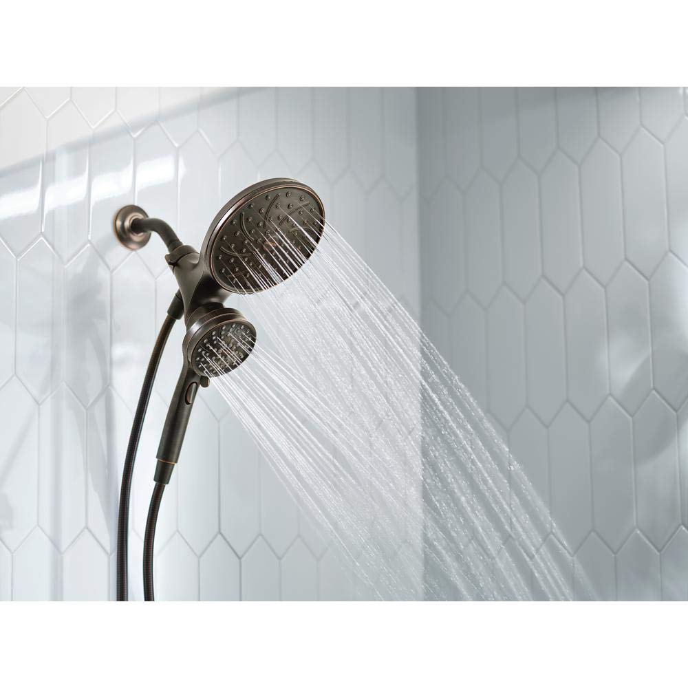 Brecklyn Single-Handle 6-Spray 1.75 GPM Shower Faucet with Valve in Mediterranean Bronze (Valve Included)