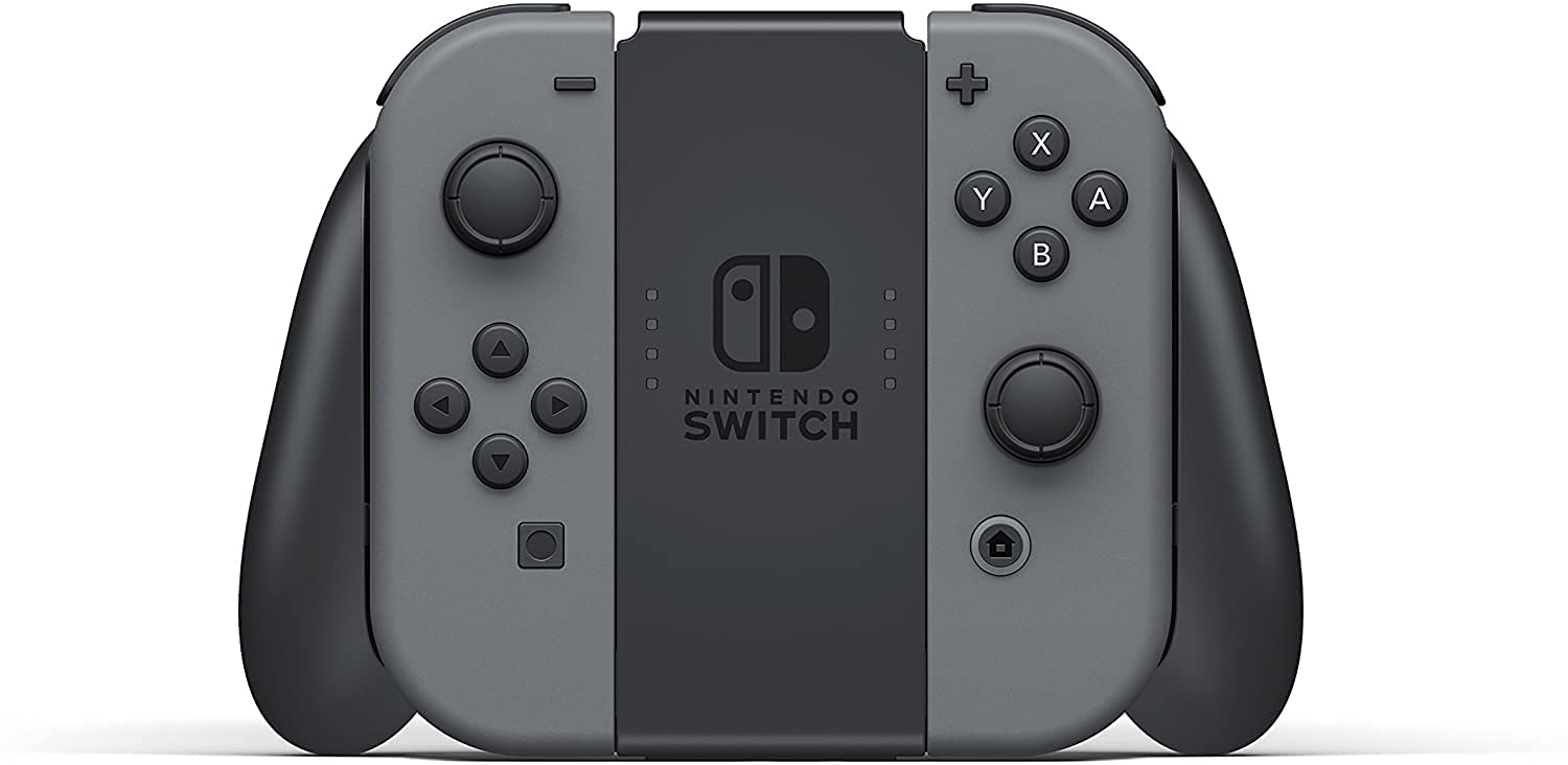 Newest Nintendo Switch Bundle: Gray Joy Con - HAC-001(-01), Super Mario 3D World + Bowser's Fury Game, and Micro SD 128GB