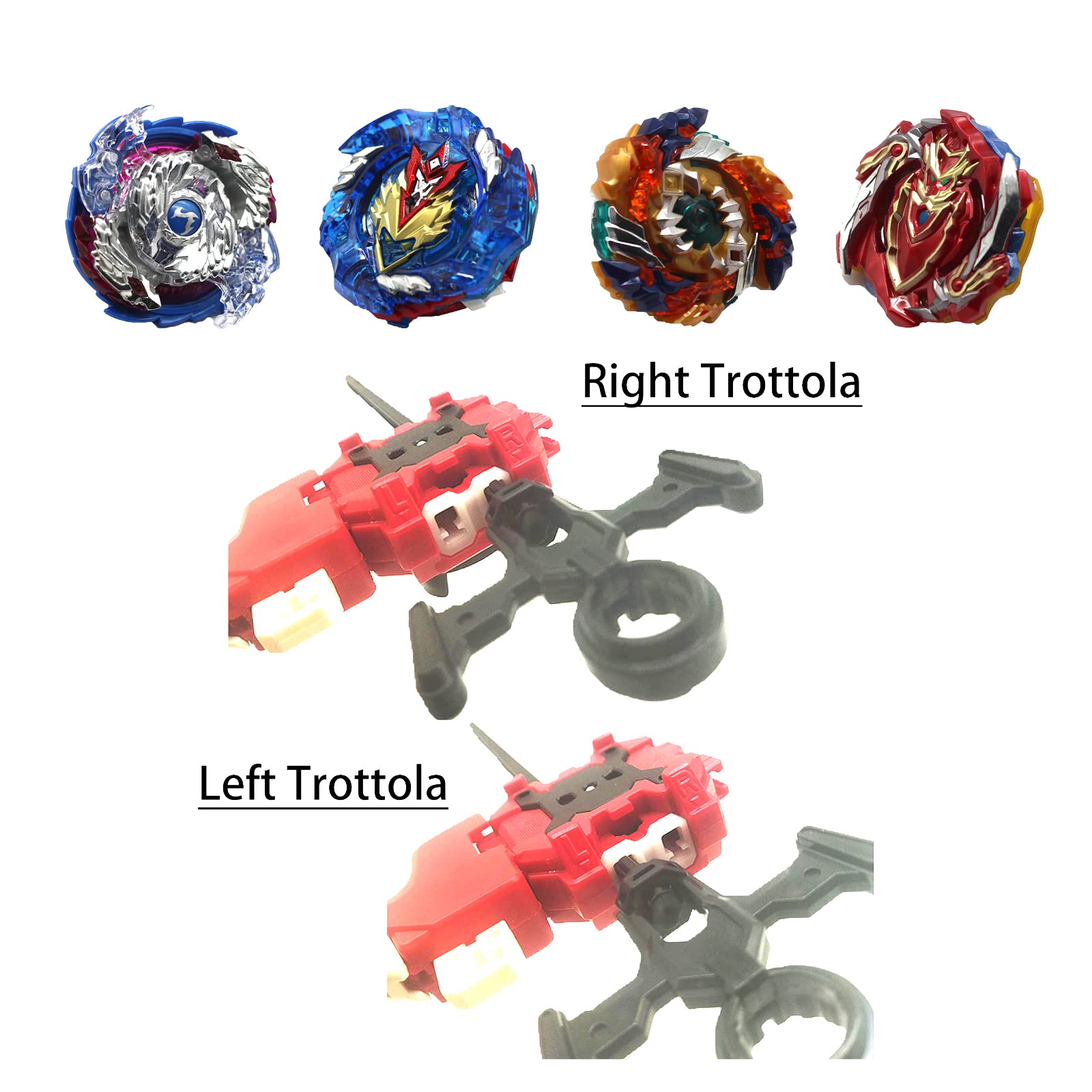 BeyGyro Burst 4in1 Spinner Bidirectional Transmitter for 2 Gyro Set, 2 Sets of Gyro Handles, Portable Storage Box