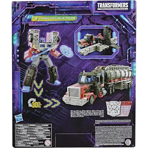 Transformers Toys Generations Legacy Series Leader G2 Universe Laser Optimus Prime Action Figure - Kids Ages 8 and Up, 7-inch