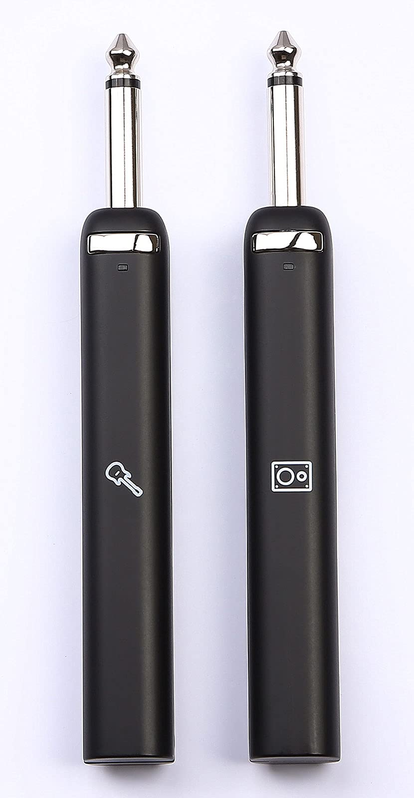 BrianFay Wireless System LITE Rechargeable Can Last for 6 Hours UHF Band Transmitter Receiver for Guitar and Bass Audio Instruments (Black) (Guitar Version)