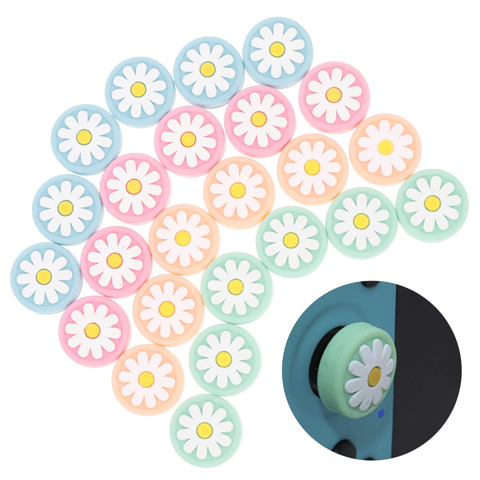 SOLUSTRE 24PCS Handle Button Cap Thumb Joystick Cover Joystick Caps Thumb Stick Cover Thumb Stick Cap Joystick Grip Button Cover Joystick Grip Cap Environmentally Friendly Silicone lite
