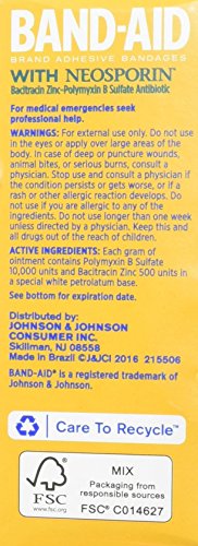 BAND-AID with Neosporin Bandages Assorted Sizes 20 Each (Pack of 2)
