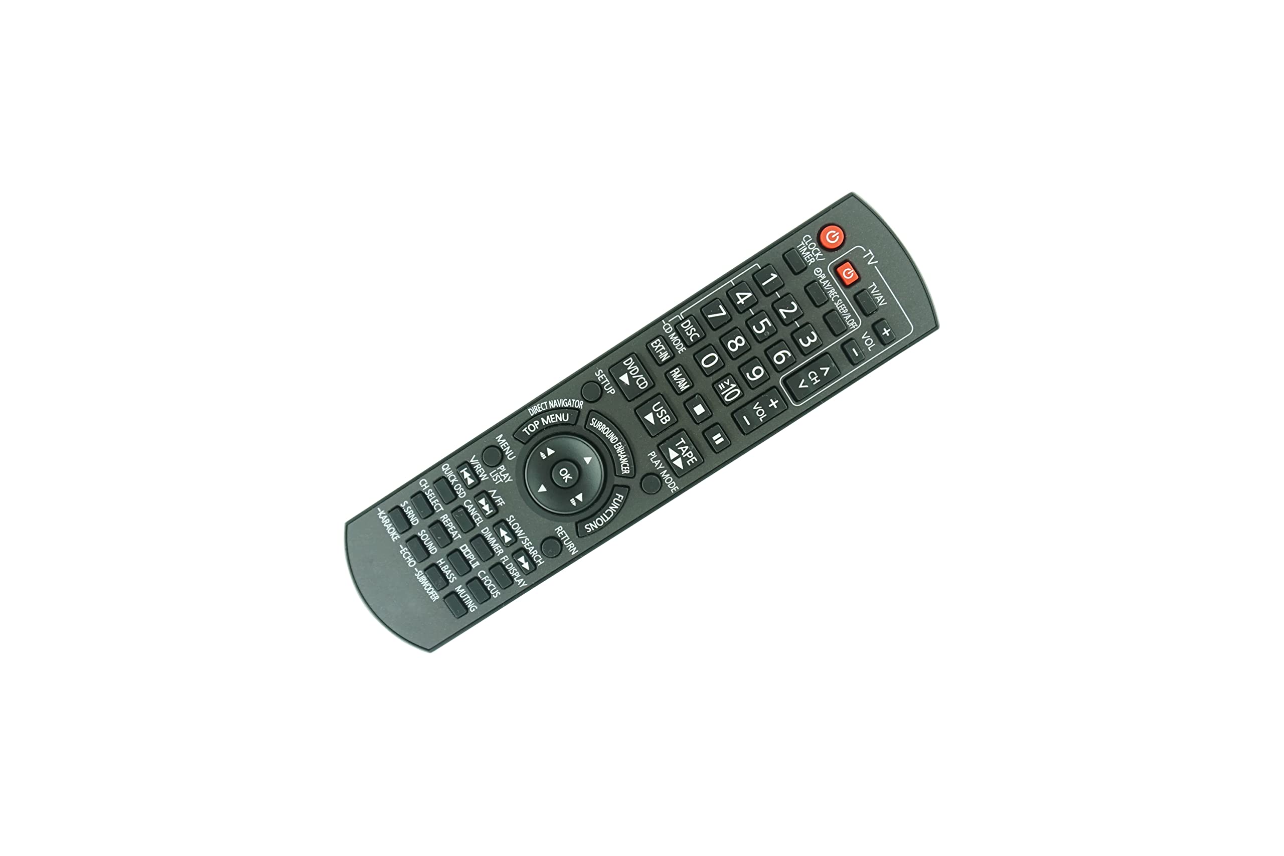 HCDZ Replacement Remote Control for Panasonic N2QAYB000168 N2QAYB000165 N2QAYB000270 SC-VK870 DVD Stereo Audio System