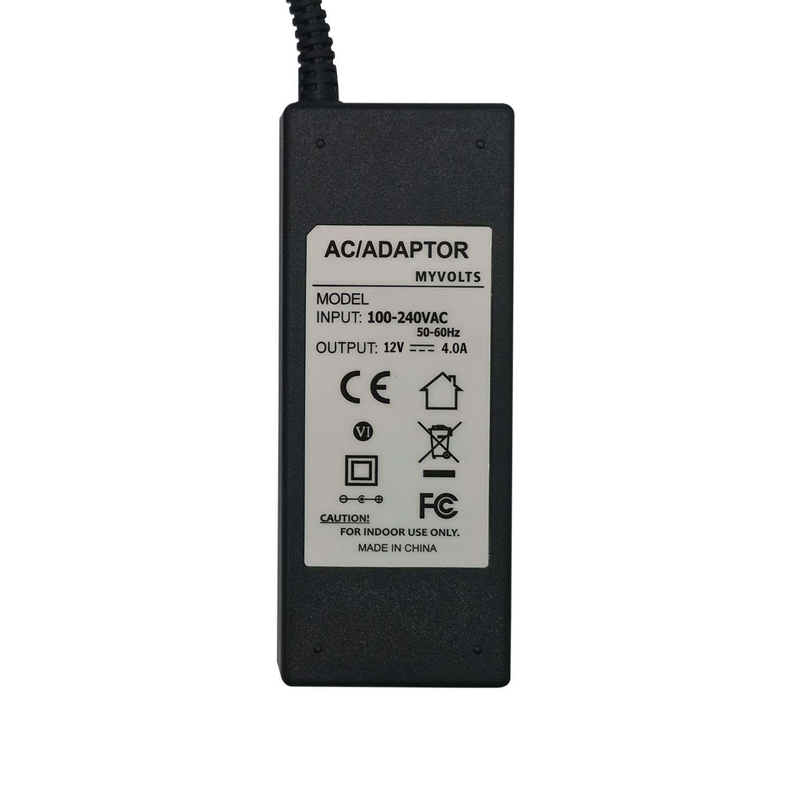 MyVolts 12V Power Supply Adaptor Compatible with/Replacement for Western Digital WDBVHT0060JCH-00 External Hard Drive - US Plug