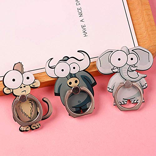UnderReef Cell Phone Finger Ring Holder Cute Animal Smartphone Stand 361 Swivel for iPhone, Ipad, Samsung HTC Nokia Smartphones Tablet (Monkey)
