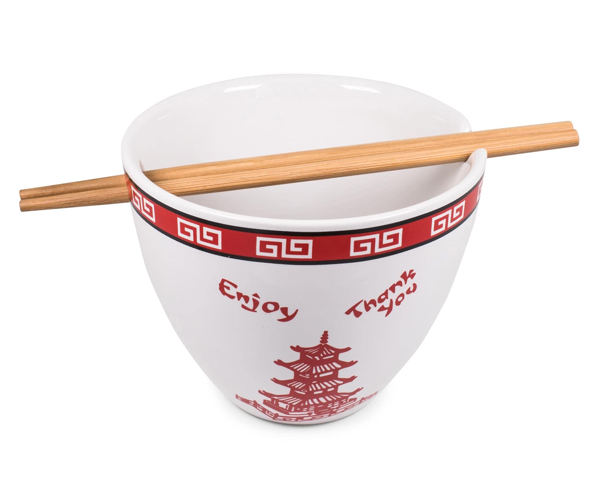 Bowl Bop Chinese Takeout Box Dinnerware Set | 16-Ounce Ramen Bowl, Chopsticks