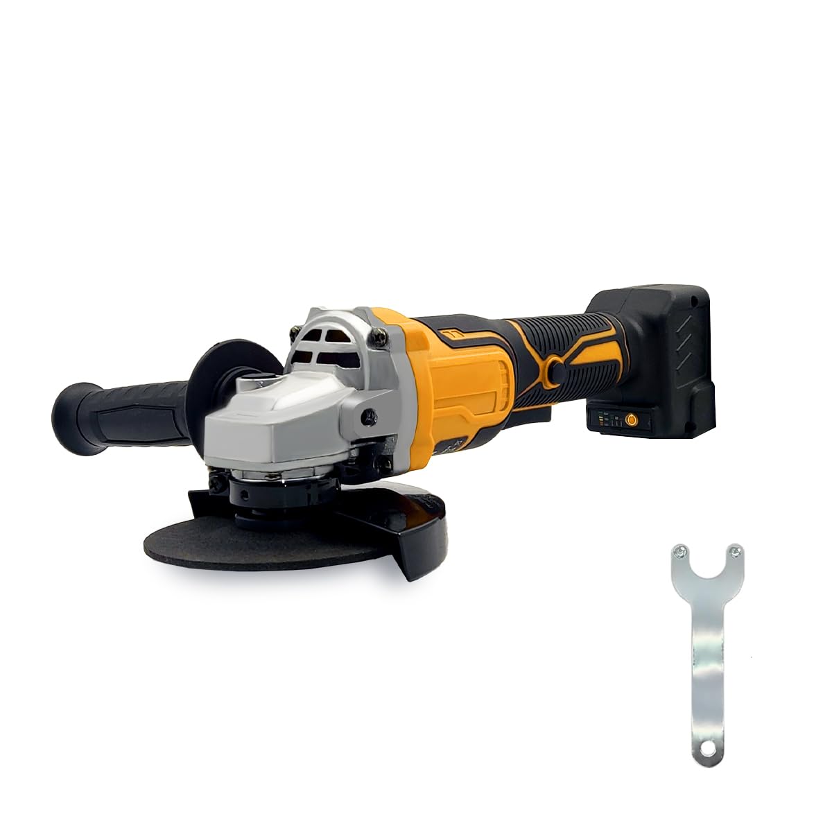 Cordless Angle Grinder for Dewalt 20V Battery, 11000 RPM Electric Brushless Motor, 3 Variable Speeds Grinders 4-1/2" Angle Grinder for Cutting, Griding, Polishing (Tool Only)