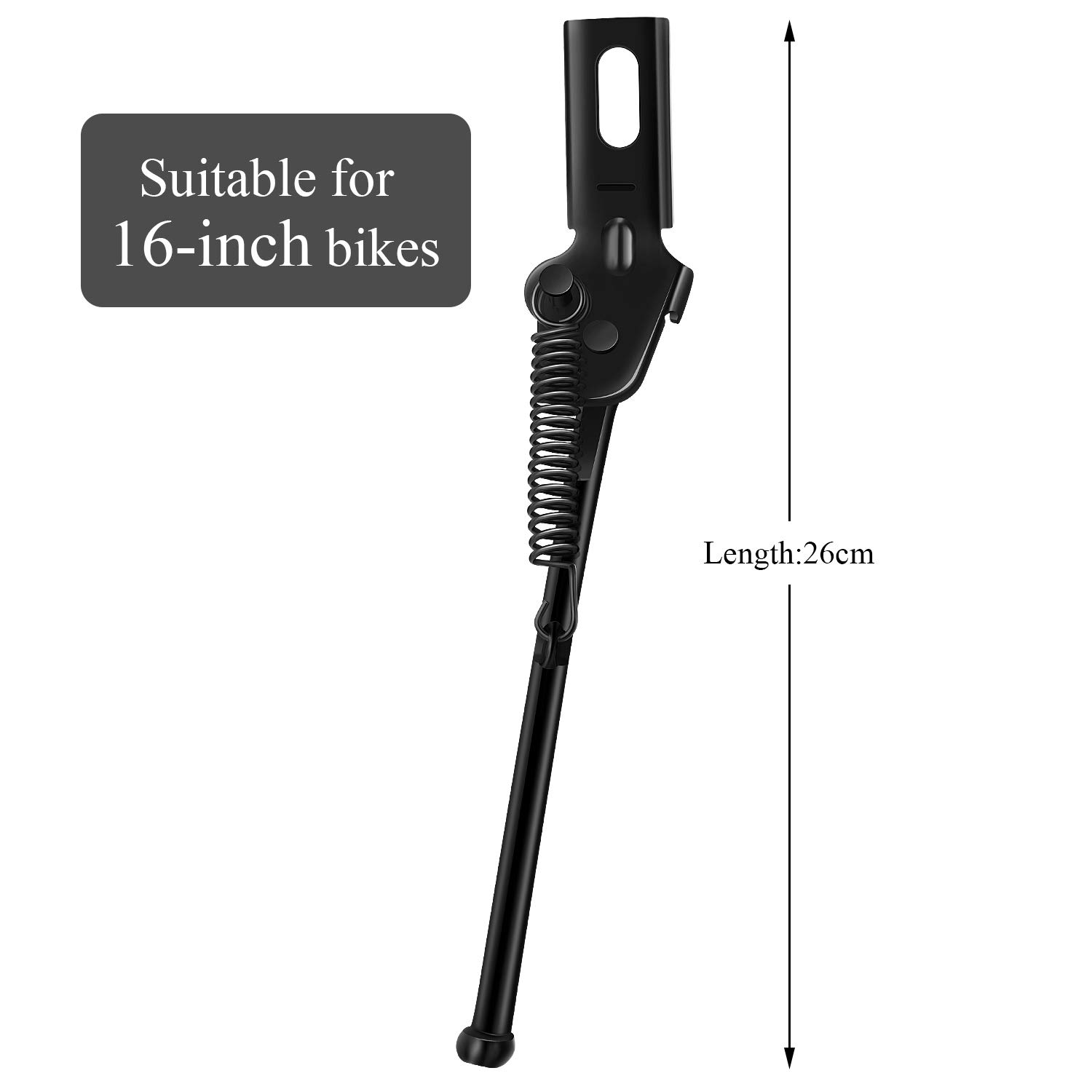 Bike Kickstand Children's Bicycle Kickstand Single-Side Stand Folding Bicycle Bracket Support Stand for Kids Bike (16 Inch)