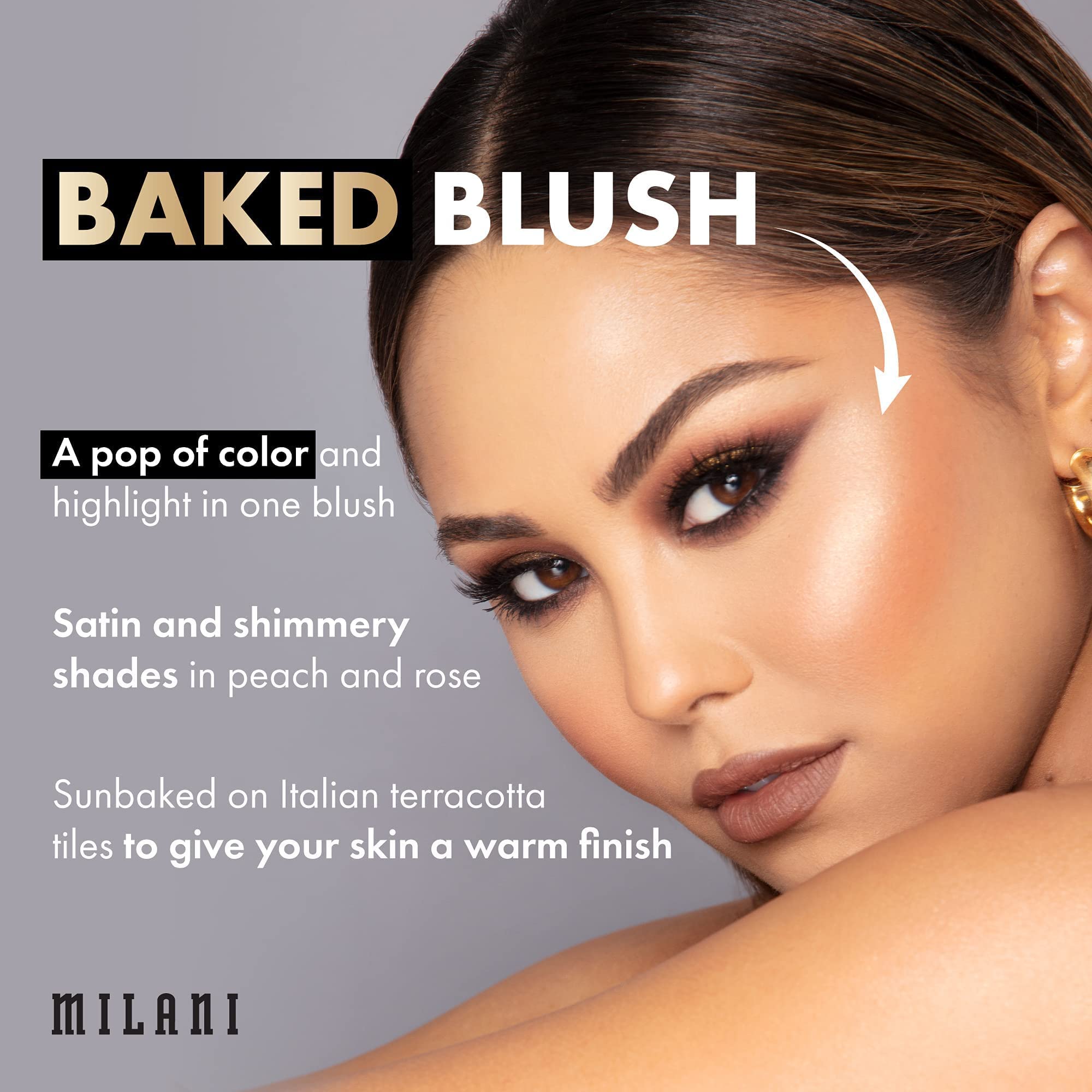 Milani Baked Highlighter (Rose Italiana) and Stay Put Matte Liquid Eyeliner