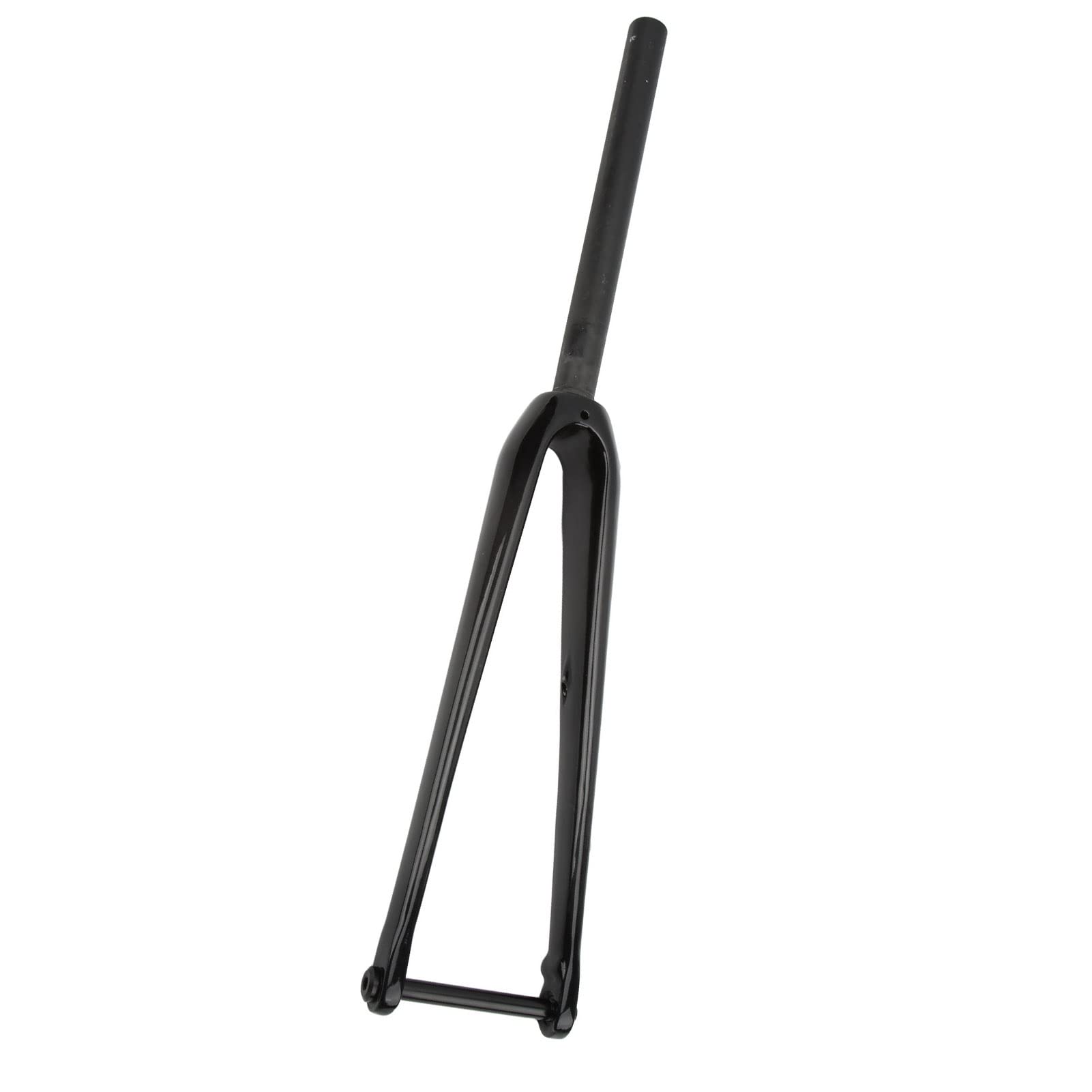 Carbon Fiber Straight Tube Fork, Road Bike Fork Rigid High Strength Lightweight for Riding(UD Bright)
