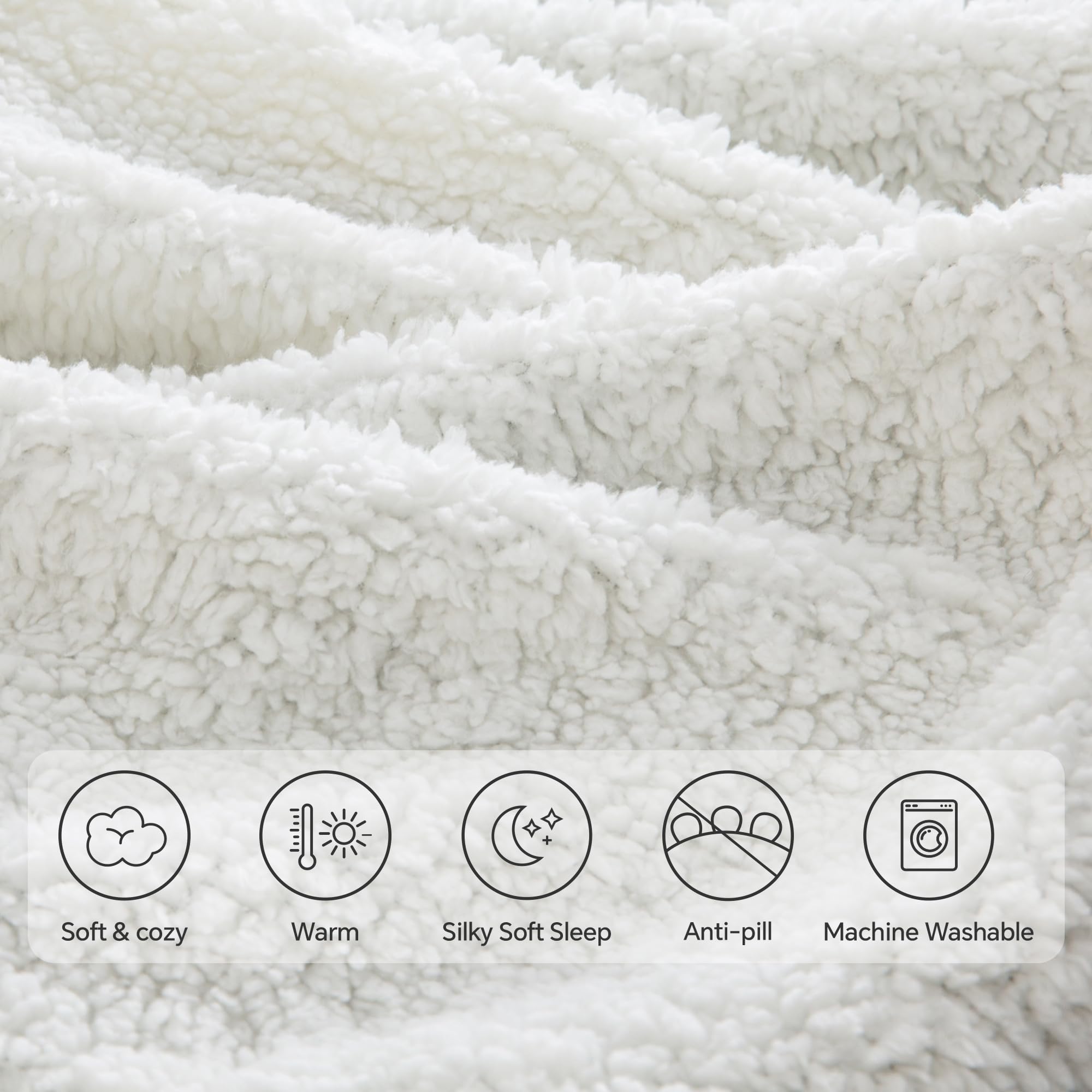 BEDELITE Sherpa Fleece Blanket Twin Size, Thick Warm Blankets for Winter, Reversible Soft & Cozy Fuzzy Blanket for Couch and Bed (Grey, 60" X 80")