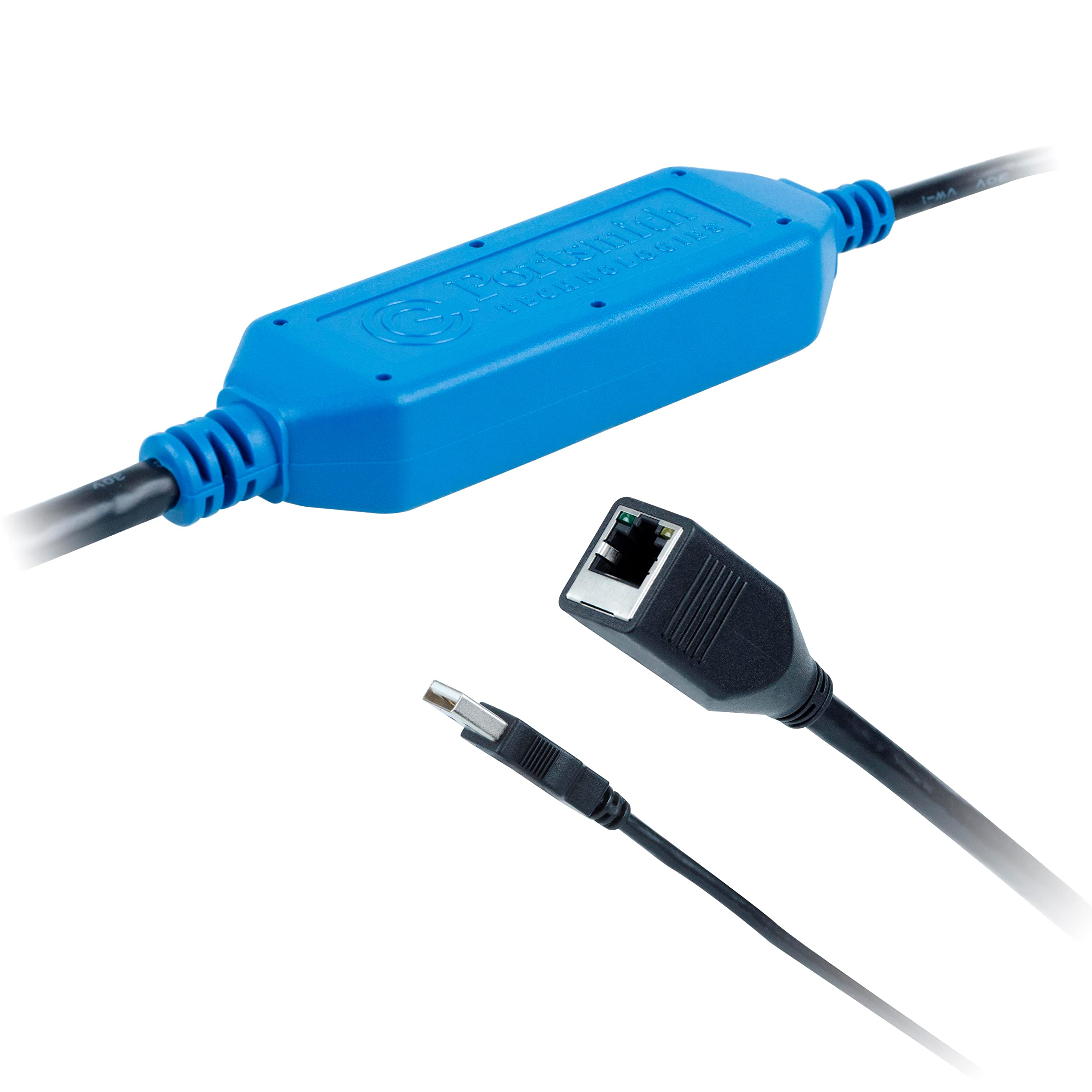 Weather Resistant USB-A to Ethernet Adapter: Portsmith PSA1U1E-E