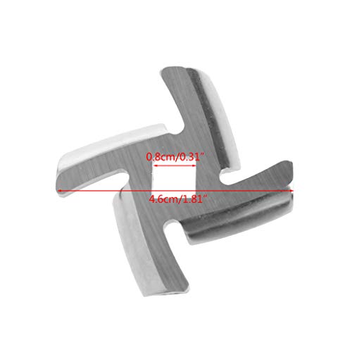 IOOOFU Meat Grinder Blade Stainless Steel 50mm Diameter Moulinex HV6 Spare Part for Cooking Delicious Food As Shown Stainless Steel