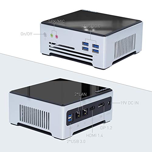 BASOARO Windows 11 Pro Micro Computer, Mini Desktop PC i7 9750H, 16G DDR4 RAM 1TB SSD, Mini PC, Gigabit LAN, HD, DP, USB3.0, BT, Dual Band WiFi, Small Desktop PC for Office