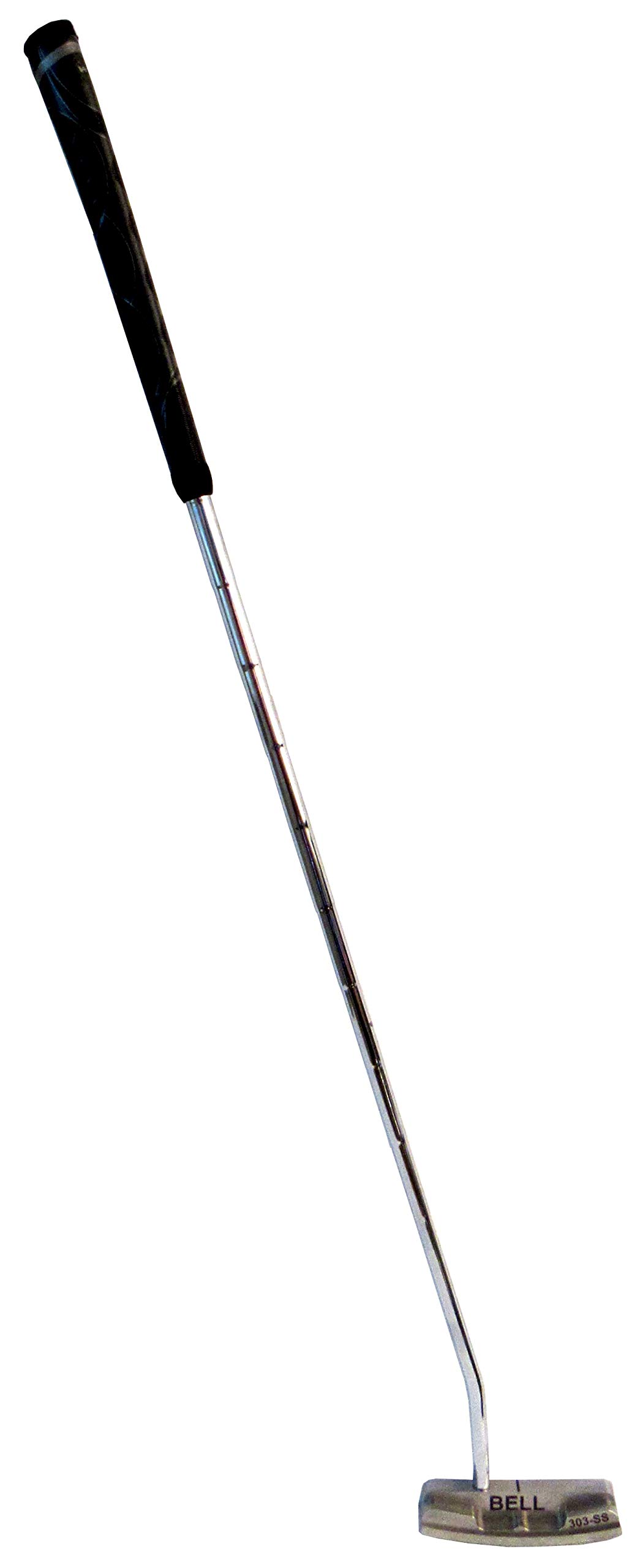 Bell Putters Half Offset Golf Putter 360g Polish Chrome Finish Right-Handed/RH with Winn Midsize Putter Grip and 34" Shaft