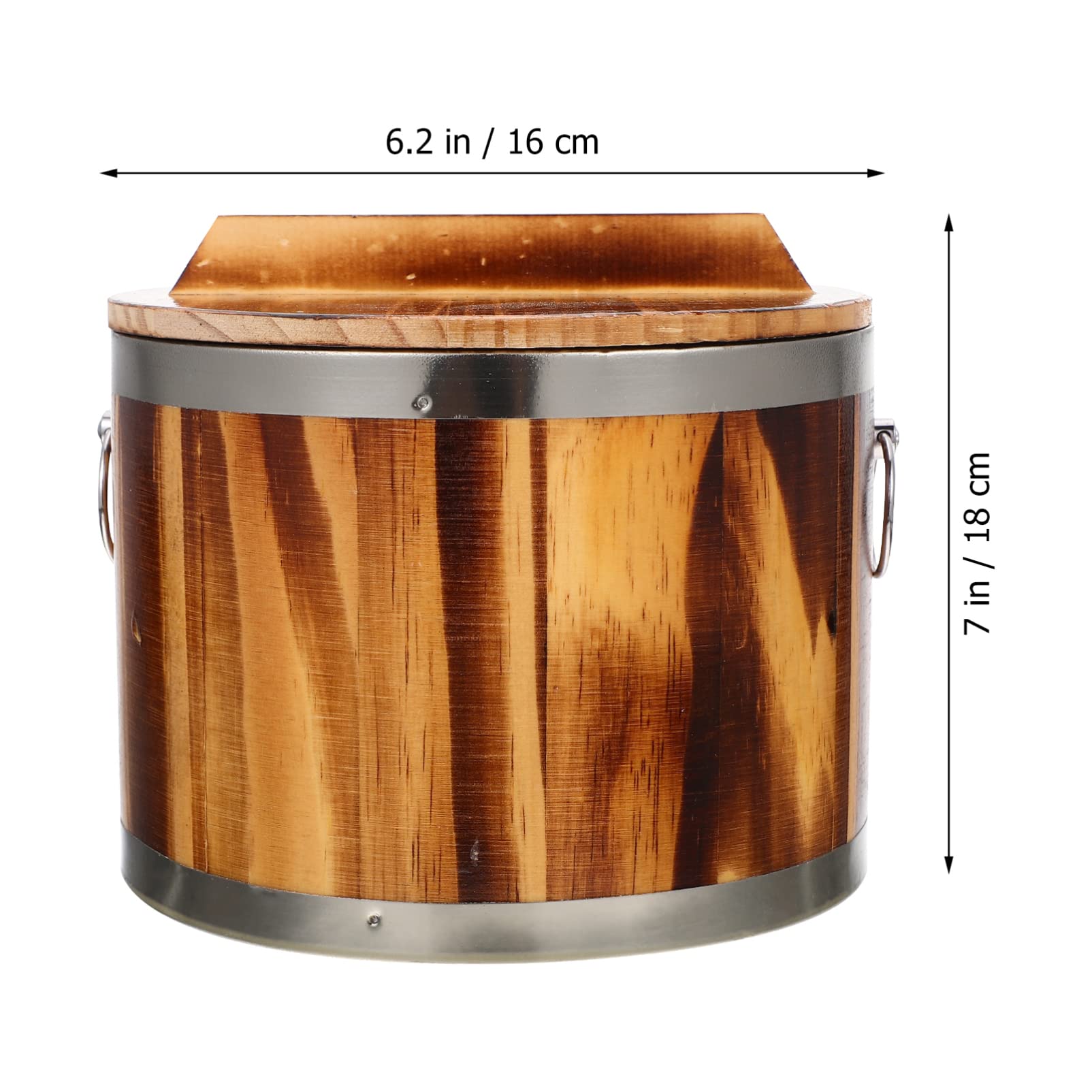 DOITOOL Rice Pot 1 Set Rice Cooker with Lid Rice Bucket Rice Steamer Cooker Wooden Rice Steamer Cooking Pot Steamer Pot for Restaurant Kitchen Cookware Dumpling Steamer Basket