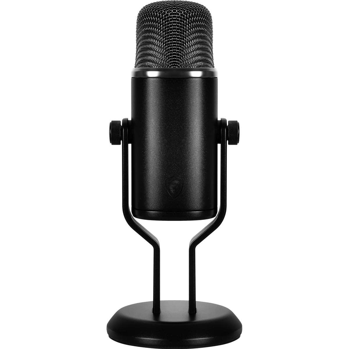 MSI IMMERSE GV60 Streaming Microphone (USB Type-C Interface and 3.5mm Aux, for Professional Applications with Intuituve Control in 4 Modes: Stereo, Omnidirectional, Cardioid and Bidirectional)