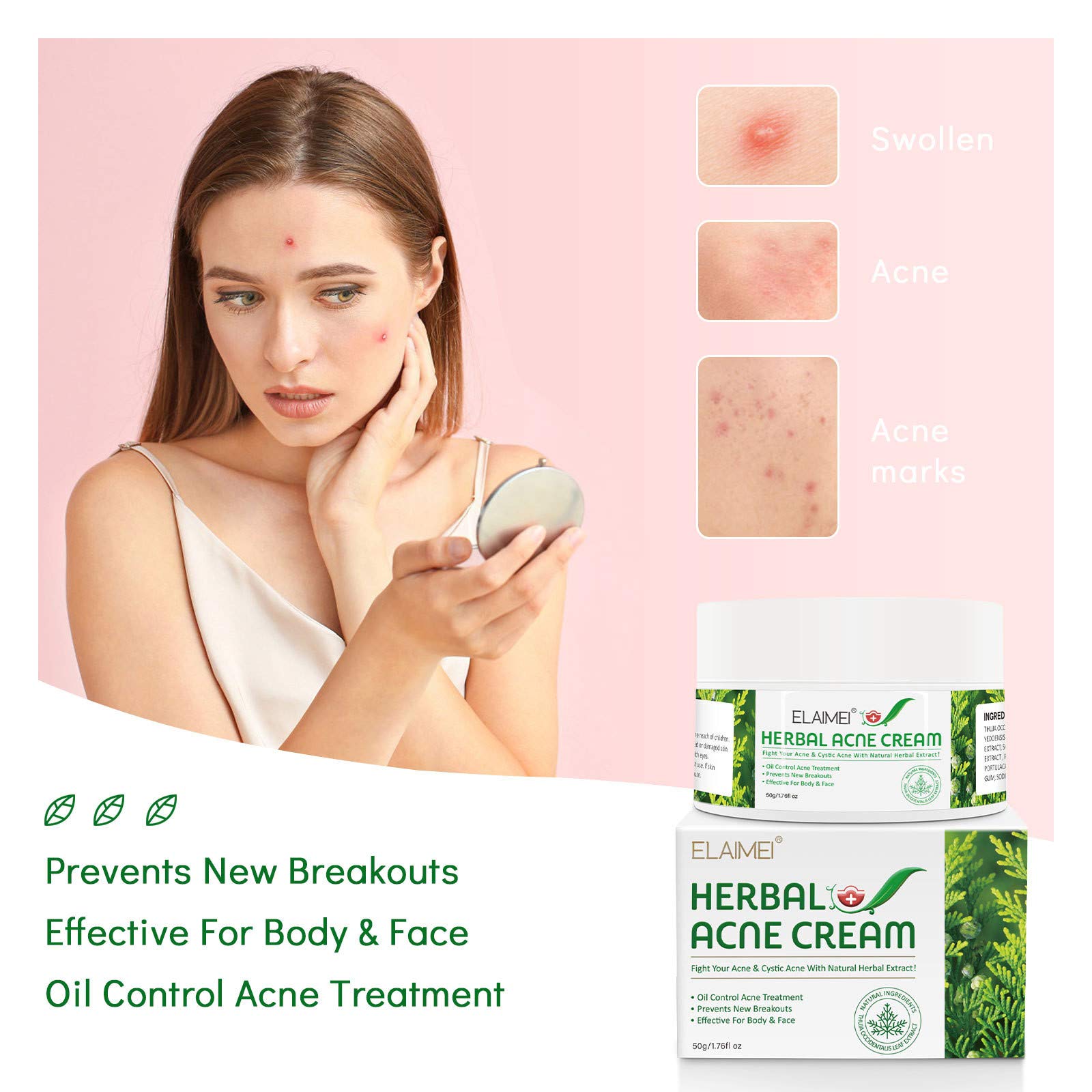 Closed Mouth Improve Herbal Skin Moisturize Personal Skin Care TGw305 (Multicolor, One Size)
