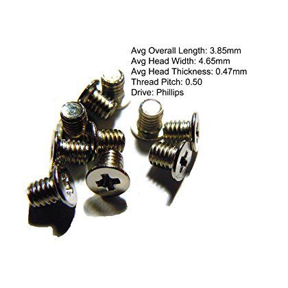VATH M3 x 3mm Laptop Hard Drive Screw Silver 10pcs [S1]