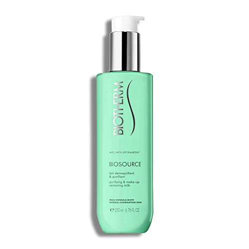 Biotherm Biosource Purifying and Make-Up Removing Milk, for Normal/Combination Skin, 6.76 Ounce