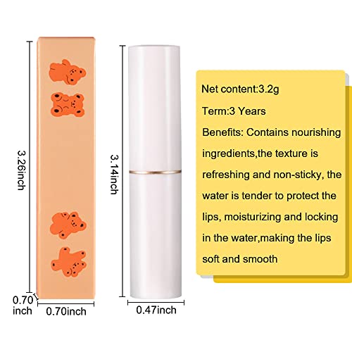 BINGBRUSH 2Pcs Gold Foil Temperature Change Lipstick Waterproof Moisturizing Lip Balm Jelly Crystal Discoloration