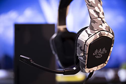 Konix Drakkar Ares Camo - Wired Gaming Headset with Microphone - 3.5 mm Jack - High Audio Quality - Headset with Flexible Microphone - Comfortable and Insulating Pads