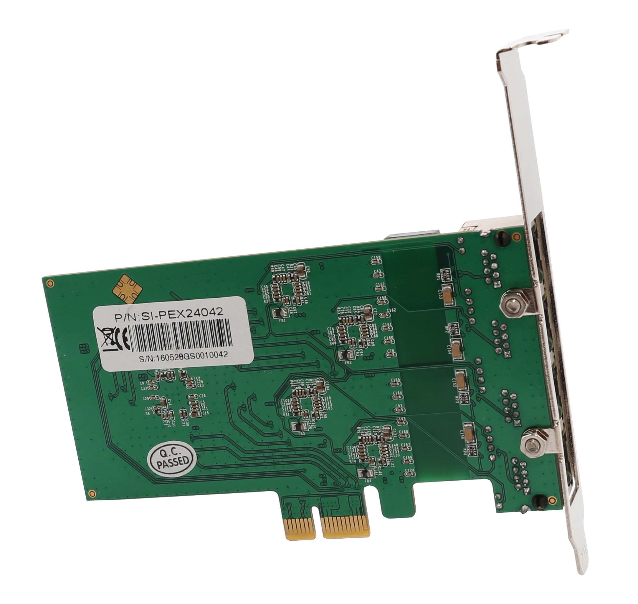 SYBA MULTIMEDIA 4 Port Gigabit Ethernet PCI-e X1 Network Interface Card (SI-PEX24042)