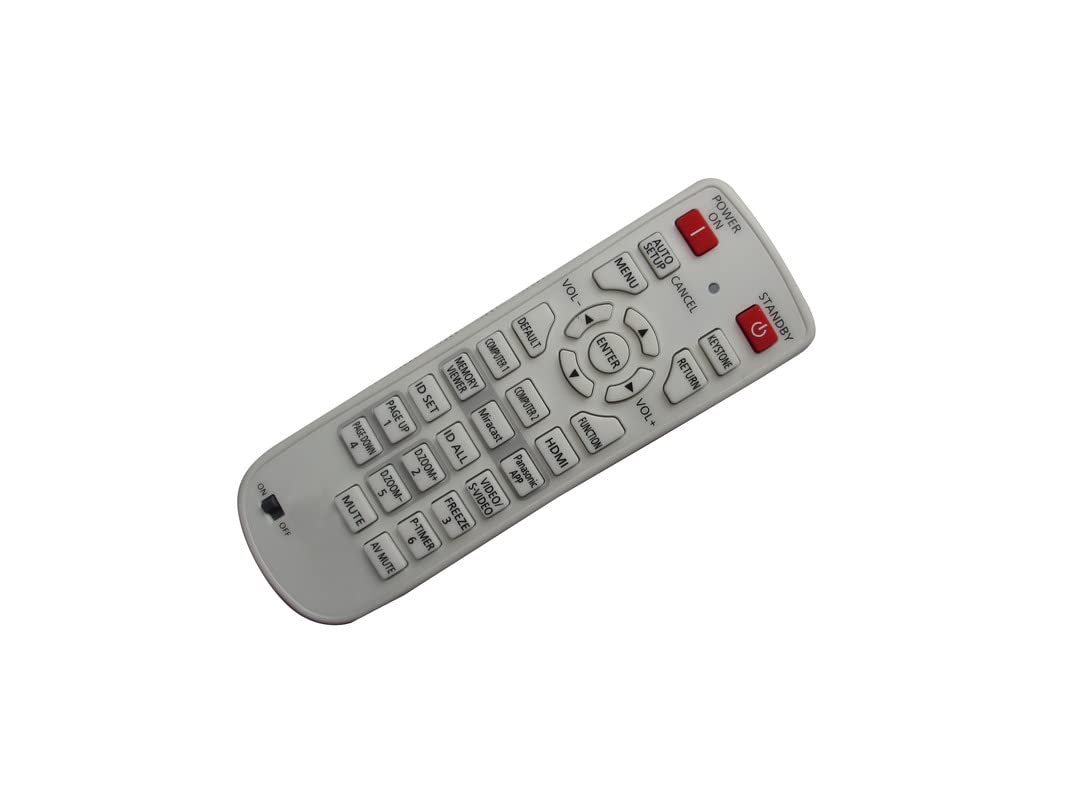 HCDZ Replacement Remote Control for Panasonic N2QAYA000036 PT-EX12 PT-EX12K PT-EX12KE PT-EX16K PT-EX12KU PT-EX16KU XGA Large Venue 3LCD Projector