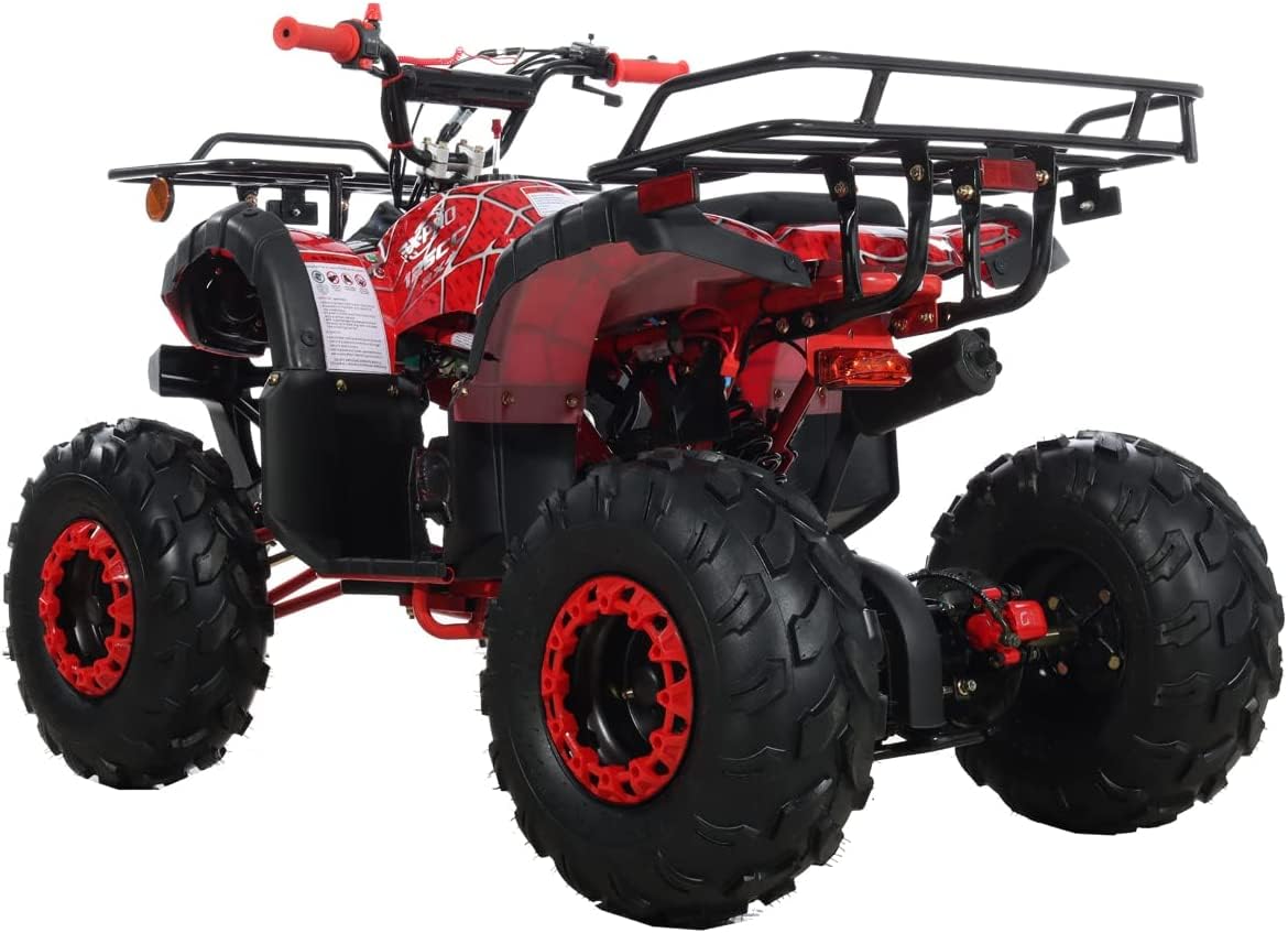 Icebear Super Trooper 125cc Kids ATV Metallic Burgundy/Black