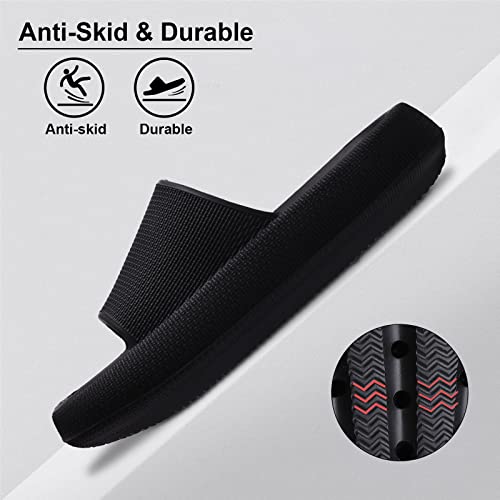 Evshine Pillow Sandals Slides for Women Men Squishy Platform Shower Shoes