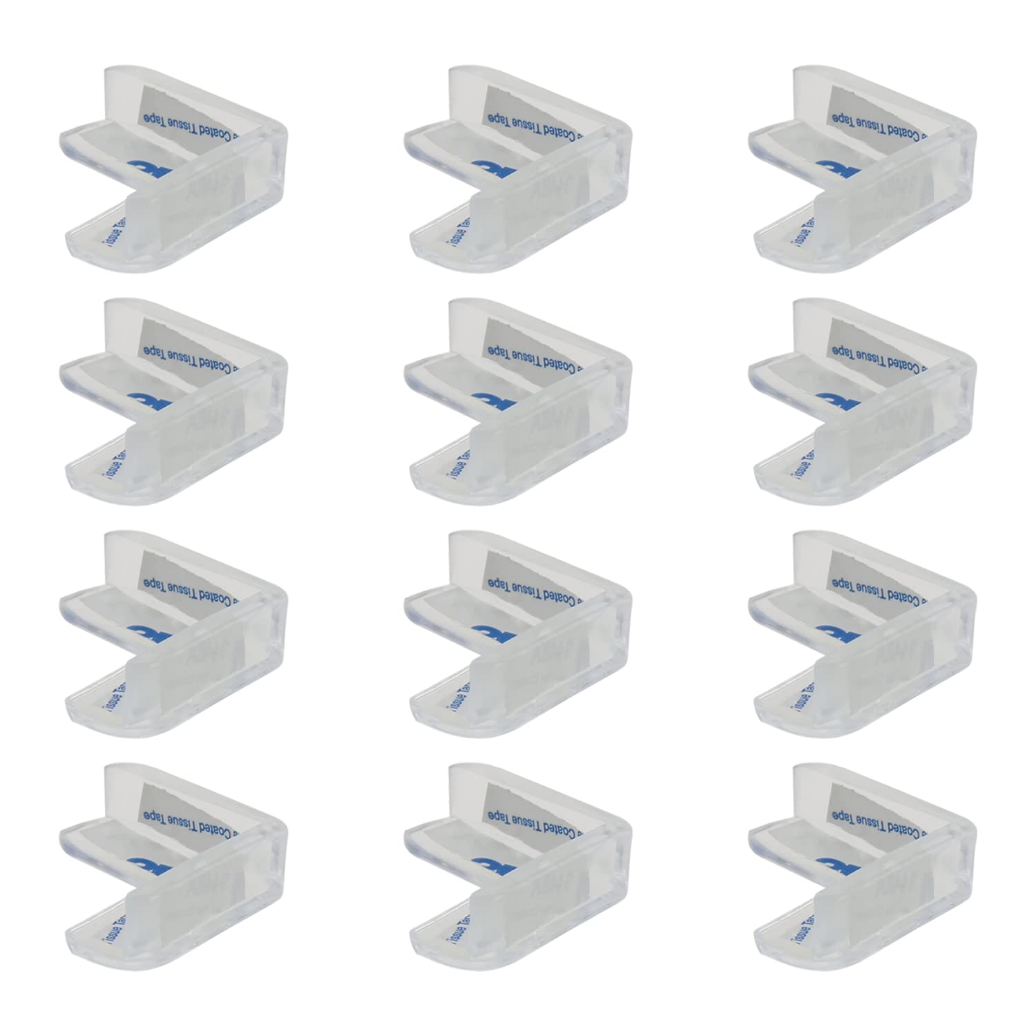Corner Protectors DGZZI 12pcs PVC L-Shaped Clear Corner Guards Furniture Corner Edge Worktop Child Bump Protectors Guards